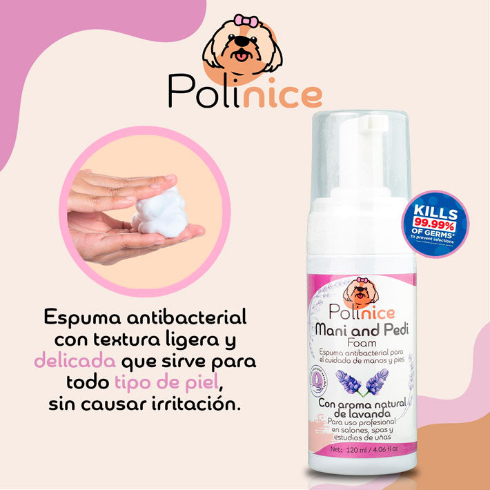 Mani and Pedi Foam - Espuma antibacterial – Poliniceonline